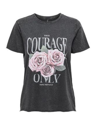 Only Damen Onllucy Life Reg S/S Top JRS Noos, Black, XS