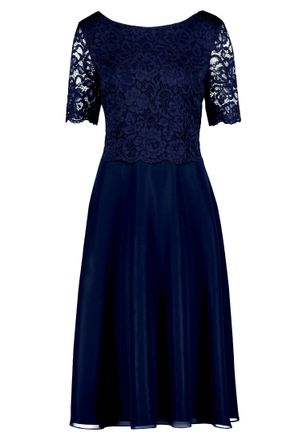 Vera Mont Cocktailkleid VERA MONT Damen mit Spitze, Damen, Gr. 36, Normalgr&ouml;&szlig;en, blau (night sky), Obermaterial: 100% Polyester. Futter: 100% Polyester, ausgest