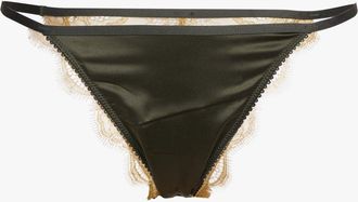 Love Stories Tanga satin&eacute; et dentelle
