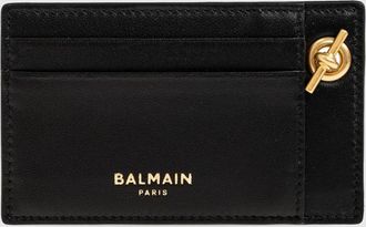 Balmain Flacher Kartenhalter von aus Lammleder mit Charm und 6 F&auml;chern