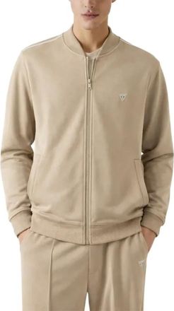Guess Homme, Sweatshirts et sweats &agrave; capuche, Beige, Taille: L Truck Interlock Gilet