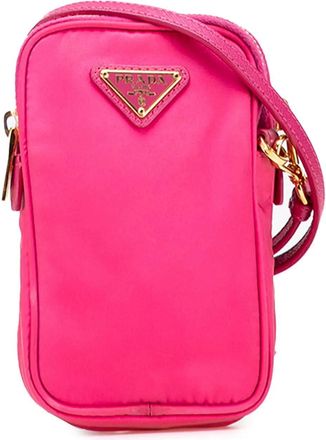 Prada Hobo Bags - Tessuto Double Zip Phone Case - Gr. unisize - in Gold - für Damen