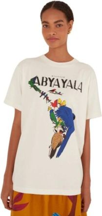 Farm Rio Farm Rio, Femme, Tops, Blanc, Taille: 36 FR Abya Yala T-Shirt