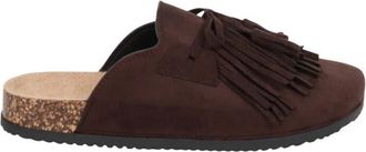 Vera Collection Sabots Franges, Marron