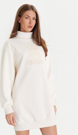 Guess Kleid f&uuml;r den Alltag V5YK07 KCX22 &Eacute;cru Regular Fit