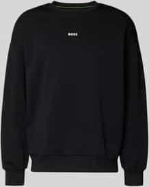 HUGO BOSS Regular Fit Sweatshirt aus Baumwoll-Mix Modell STENSON