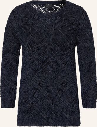 Monari Monari Pullover Mit Pailletten blau