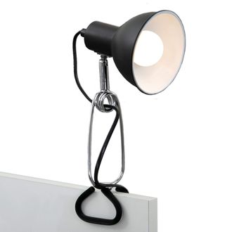 Briloner Schreibtischlampe mit Kabelschalter, schwenkbar, E14 Fassung, max. 8 Watt, Klemmlampe, Klemmleuchte, Nachttischlampe, Leselicht Kinder, Bürolampe, Les