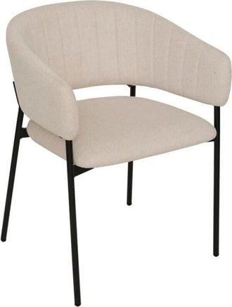 Atmosphera Atmosphera - Fauteuil de table Solea beige L59xp55xH78,5cm créateur dintérieur