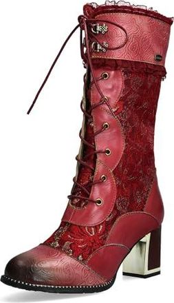 Laura Vita Bottes pour Femmes Kacio 09, Pointure:38 EU, La Couleur:Rouge