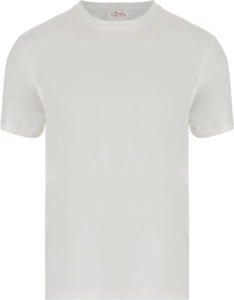 MC2 Saint Barth Homme, Tops, Blanc, Taille: XL T-shirt Blanc en Coton Col Rond