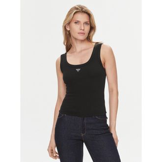 Guess Top W3YP68 KA0H1 Schwarz Regular Fit