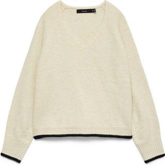 Vero Moda Strickpullover VMAQUARIUS LS V-NECK RAGLAN PULLOVER BF
