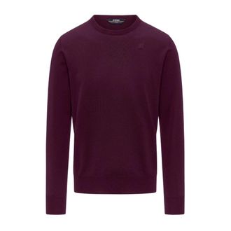 K-Way Sebastian Rundhalspullover - - Knitwear - Herren - Lila - M