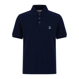 Brunello Cucinelli Polo-Shirt - - Tops - Herren - Blau - S