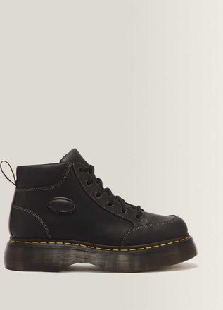 Dr. Martens Buzz 6-&Ouml;sen Wyoming Leder Schn&uuml;rstiefel in Schwarz, Gr&ouml;&szlig;e: 36