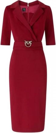 Pinko Pinko, Femme, Robes, Rouge, Taille: 44 FR Midi Robes