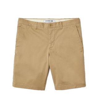 Lacoste Modernisierte Slim Fit Stretch Baumwoll-Bermudashorts - - Shorts - Herren - Beige - XS