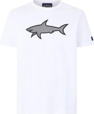 Paul & Shark T-Shirt mit Applikation - - Tops - Herren - Wei&szlig; - M