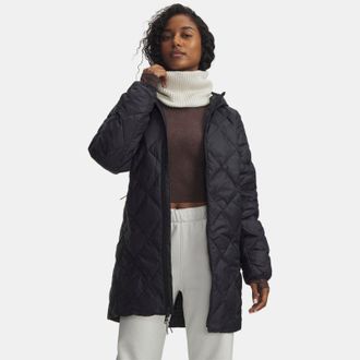 Under Armour Legend Daunen Parka f&uuml;r Damen Schwarz / Castlerock XL