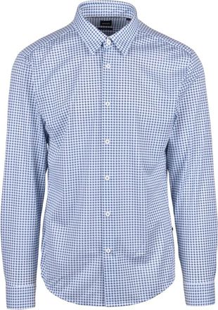 HUGO BOSS Homme, Chemises, Bleu, Taille: L Camicia in Stretch