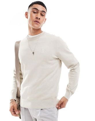 Boss Orange by Hugo Boss Kanovano - Pull en maille - Beige-Neutral