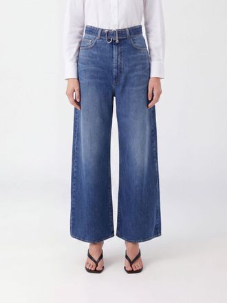 Sportmax Jean large taille haute Procida en denim avec ceinture r&eacute;glable