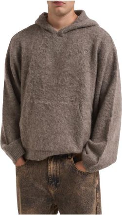 Represent Represent, Homme, Sweatshirts et sweats à capuche, Brun, Taille: M Pull à Capuche Gris Tourterelle