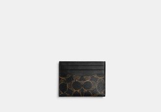 Coach Schmales Kartenetui Mit Ausweisfach Aus Loved-Signature-Canvas