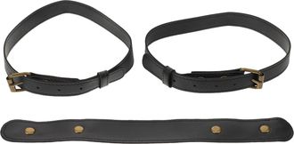 SOLUSTRE Verstellbarer Yogagurt aus Pu Leder Leichter Wiederverwendbarer Tragegurt mit Schnallenverschluss f&uuml;r Yoga- Pilates und Gymnastikmatten Outdoor Fitnes
