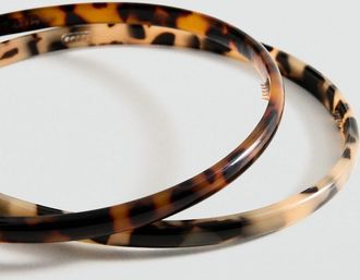 Mango Lot de 2 diad&egrave;mes rigides marron - Femme - Taille unique - MANGO