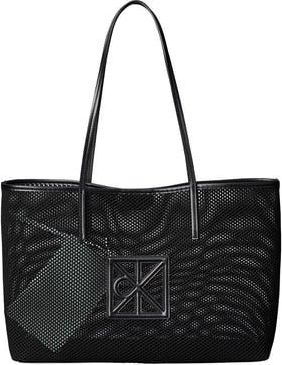 Calvin Klein Sac cabas en maille &agrave; logo