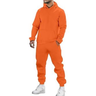 Generic Surv&ecirc;tement de loisirs pour homme - En coton m&eacute;lang&eacute; - Avec sweat &agrave; capuche et pantalon de jogging - Pour les loisirs, le sport, le fitness, la vie qu