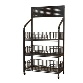 Generic Werkzeugregal mit Haken Kohlenstoffstahl Supermarktregale mit Bremsbaren Lenkrollen Hohe Tragf&auml;higkeit Platzsparend Einzelhandelsregale f&uuml;r Gesch&auml;fte,