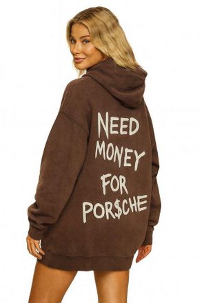 Worldclassca Hoodie Worldclassca Oversized NEED MONEY Hoodie Kapuzenpullover Sweatshirt