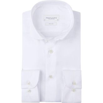 Profuomo Chemise Twill Blanche