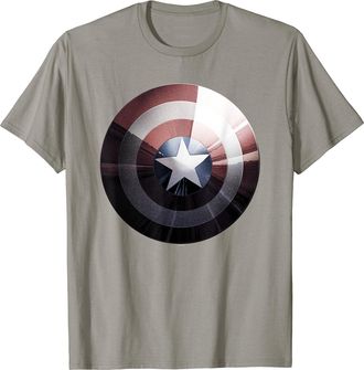 MARVEL Avengers Captain America Shield Shiny T-Shirt