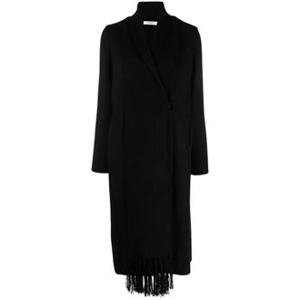 Charlott Double-Breasted Wool Coat - - Knitwear - Damen - Schwarzk - M