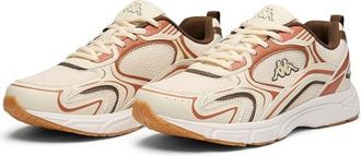 Kappa Baskets Basse, Homme Femme, Caoutchouc, Fitness, Mod&egrave;le: Logo Mygido, White Tofu Brown Hazel Brown Coffee, 36 EU