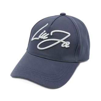 Liu Jo Femme, Accessoires, Bleu, Taille: ONE Size Logo Baseball Cap