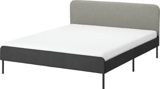 IKEA SLATTUM Bettgestell+Fedholzra+Mitbal, polst
