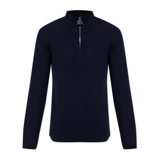 Dolce & Gabbana Homme, Pulls, Bleu, Taille: XL Pull en laine