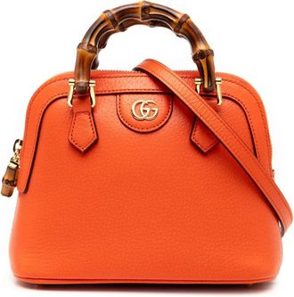 Gucci Sac &agrave; main Pre-owned en cuir - Femme - Pre-owned - Orange - Taille: ONE Size