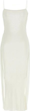 Jacquemus Femme, Robes, Blanc, Taille: 36 FR La Robe Maille Plumetis Long Dress