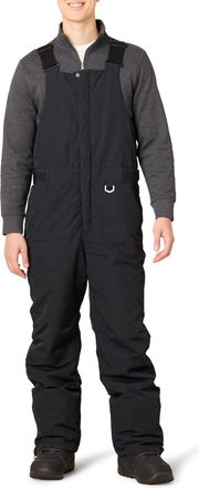 Amazon Essentials Herren Wasserabweisender isolierter Schneelatzoverall, Schwarz, XXL