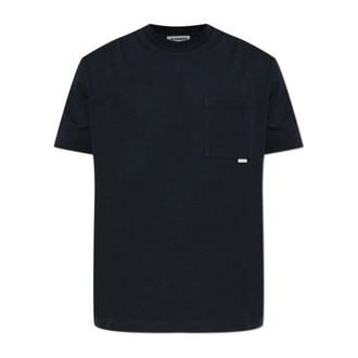 Jil Sander T-Shirt mit Tasche - - Tops - Herren - Blau - XL