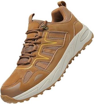 Generic Baskets de marche pour homme - Chaussures de course &agrave; pied plat - Antid&eacute;rapantes - Chaussures d&eacute;contract&eacute;es - Chaussures de randonn&eacute;e respirantes - So