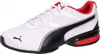 Puma Herren Tazon 6 FM Low-Top Trainer, Puma White-Puma Black-Puma Silver, 40.5 EU