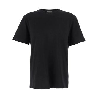 Jil Sander Cotton Crew-Neck T-Shirt - - Tops - Herren - Schwarzk - M