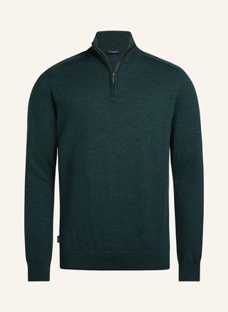 MR MARVIS Mr Marvis Pullover The Merino Zip Pullover gruen